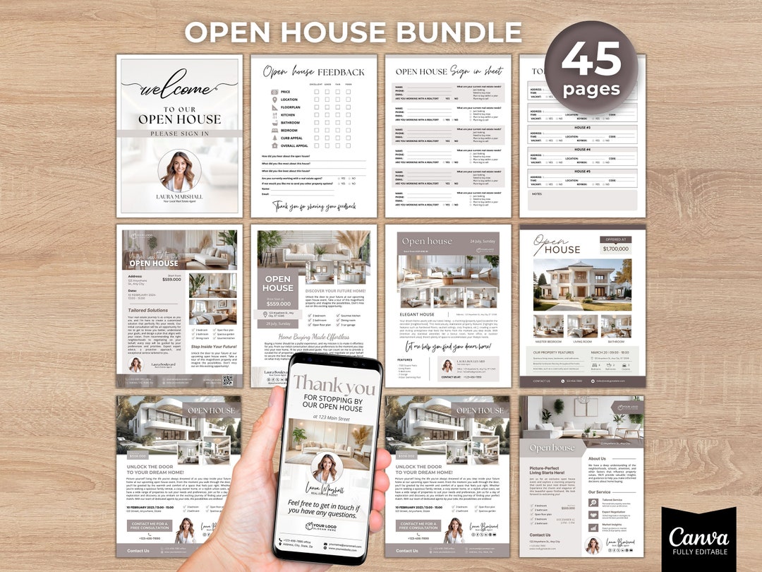 Open House Sign in Sheet, Broker Open House, Feedback Form, Open House ...