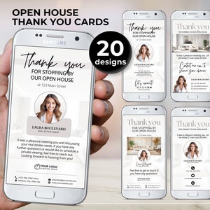 Textable Open House Thank You Card, Open House Follow Up, Open House ...