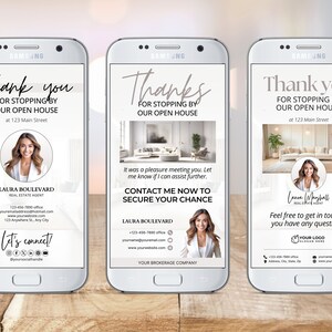 Textable Open House Thank You Card, Open House Follow Up, Open House ...