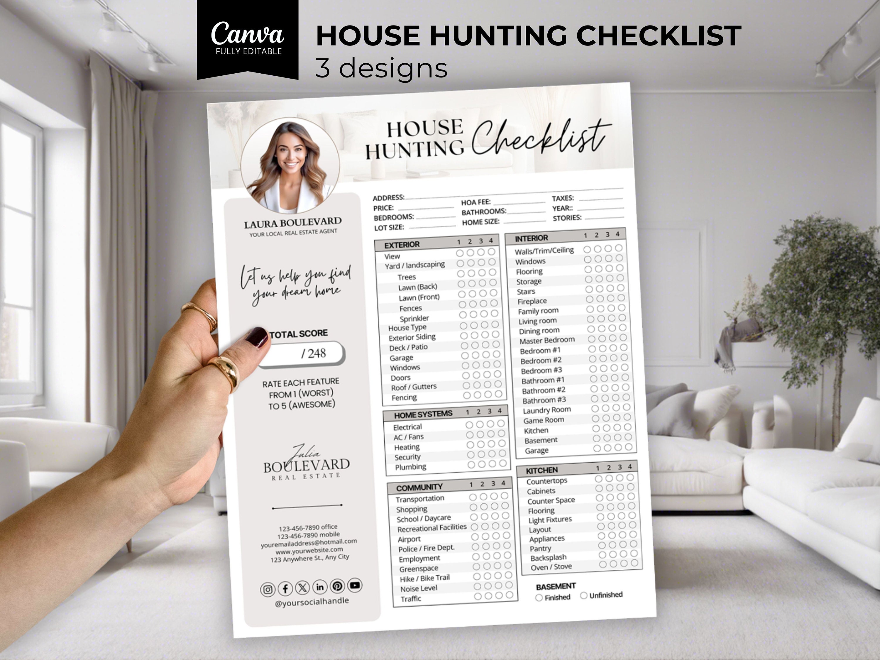House Hunting Checklist, Home Buyer Checklist, Home Hunting, Home Buyer ...