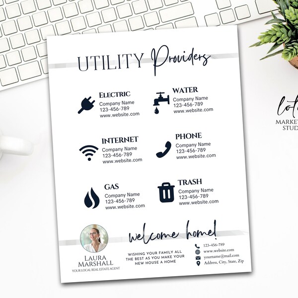 Real Estate Utility Sheet - Etsy