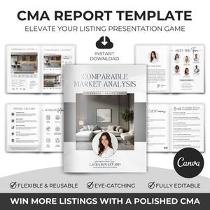 CMA Real Estate, CMA Template, CMA Packet, Listing Presentation, Real ...