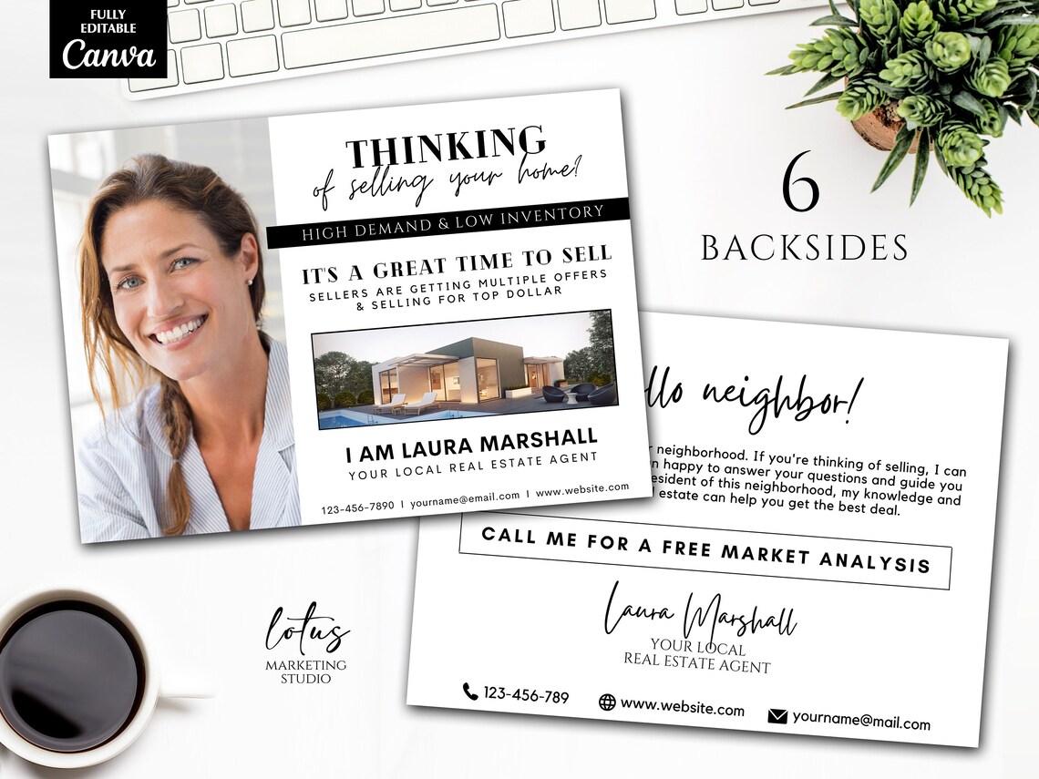 Realtor Postcard, Real Estate Farming Postcard, Hello Neighbor ...