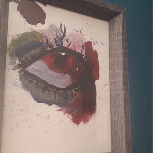 Grunge Eye Art Print, Grunge Decor, Grunge Wall Art, Dark Art ...