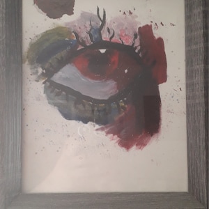 Grunge Eye Art Print, Grunge Decor, Grunge Wall Art, Dark Art ...