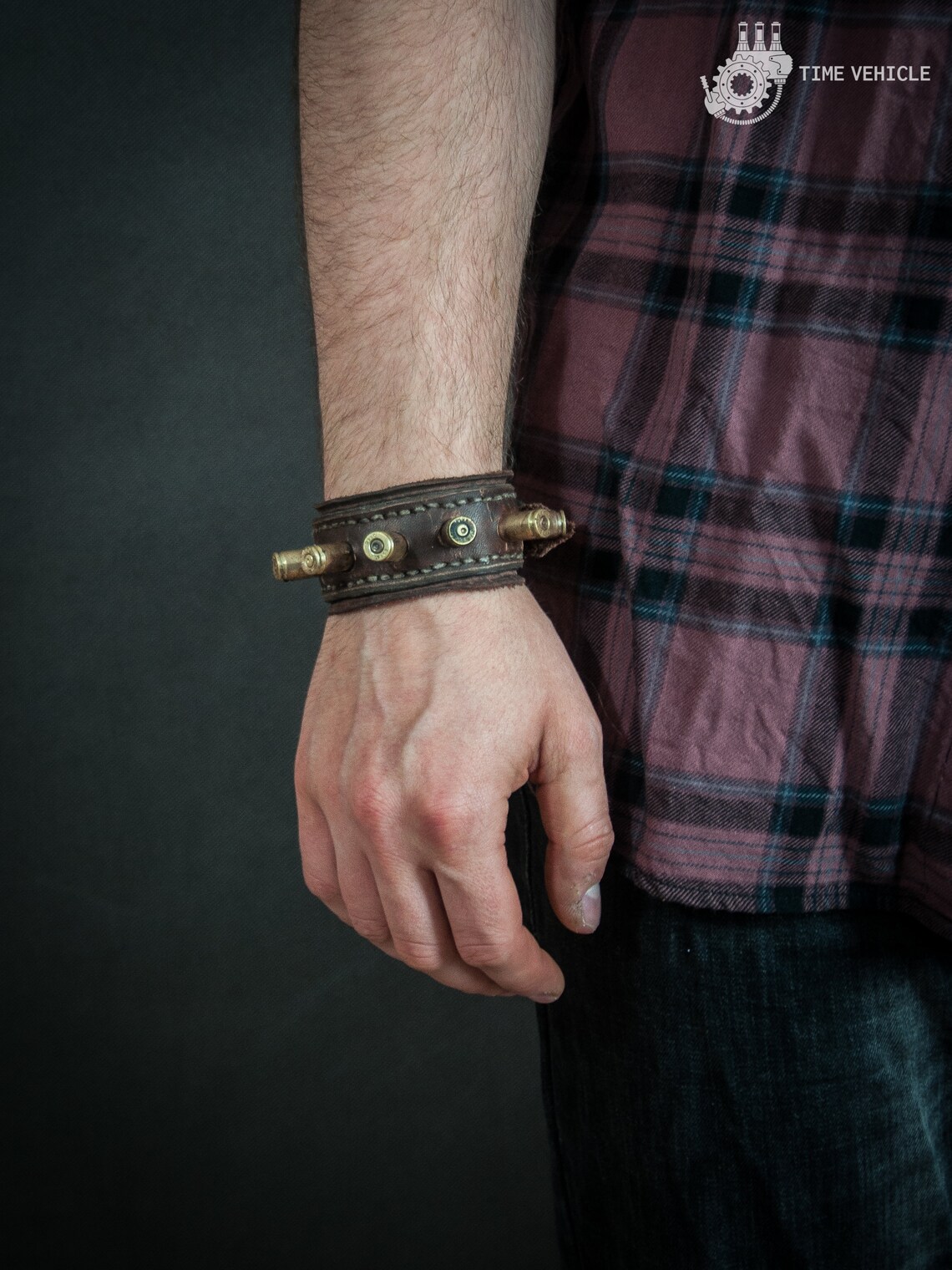 Bullet Shell Leather Bracelet Ammo Leather Cuff Bracelet Military ...