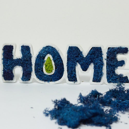 Custom Wall Moss Letters. Preserved Natural Plant Art Decor. - Etsy