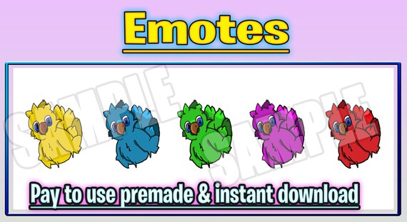 Chocobo Emotes for Twitch/youtube/discord | Etsy