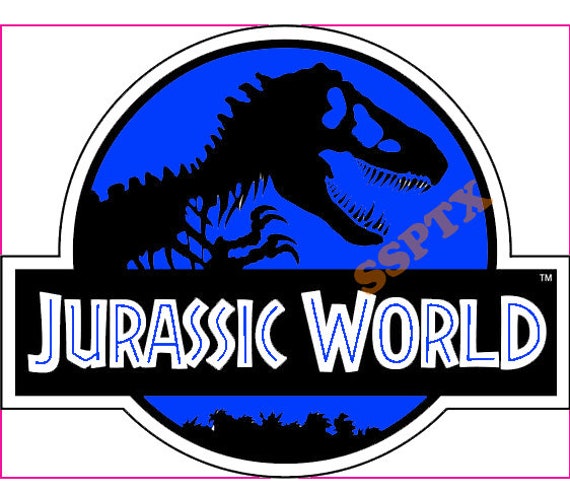 Jurrastic Park Blue Dino Digital File - Etsy