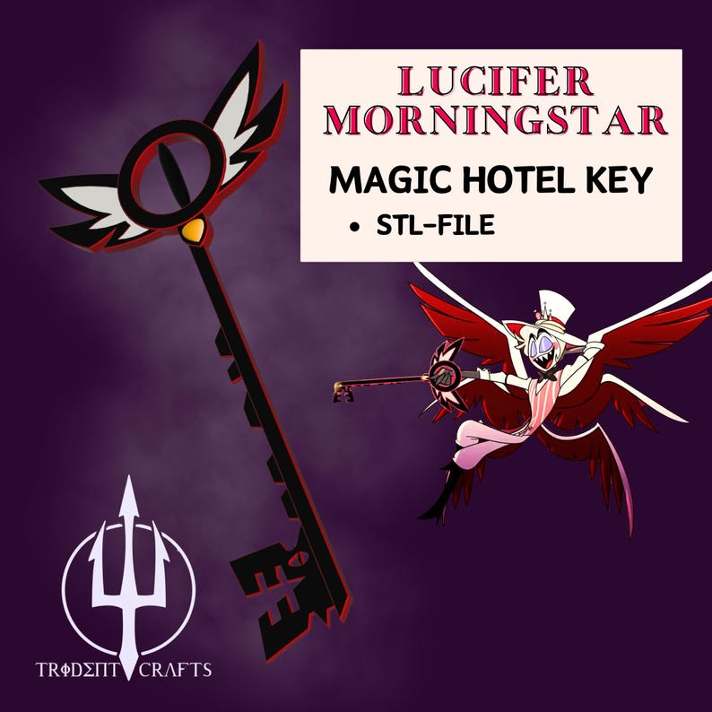 Lucifer Morningstar Key Hazbin Hotel Stl-file 3D - Etsy