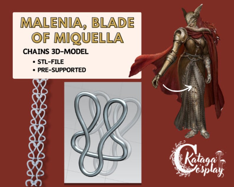 Malenia Elden Ring Chains 3D Print File - Etsy
