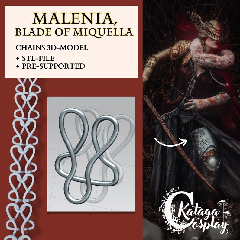 Malenia Elden Ring Chains 3D Print File - Etsy Australia