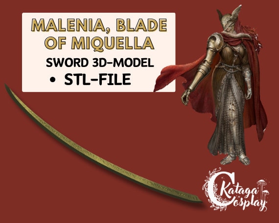 Malenia Elden Ring Sword 3D Model - Etsy
