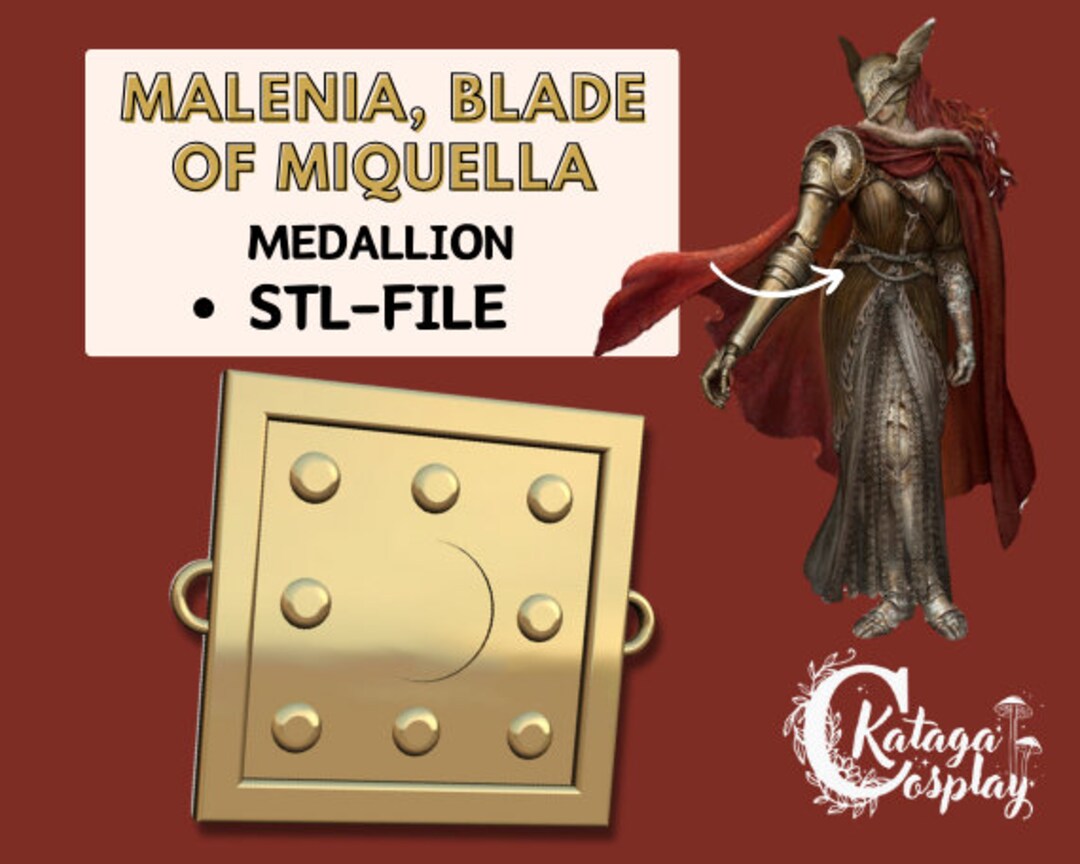 Malenia Cosplay Medallion Belt Elden Ring 3d-model - Etsy