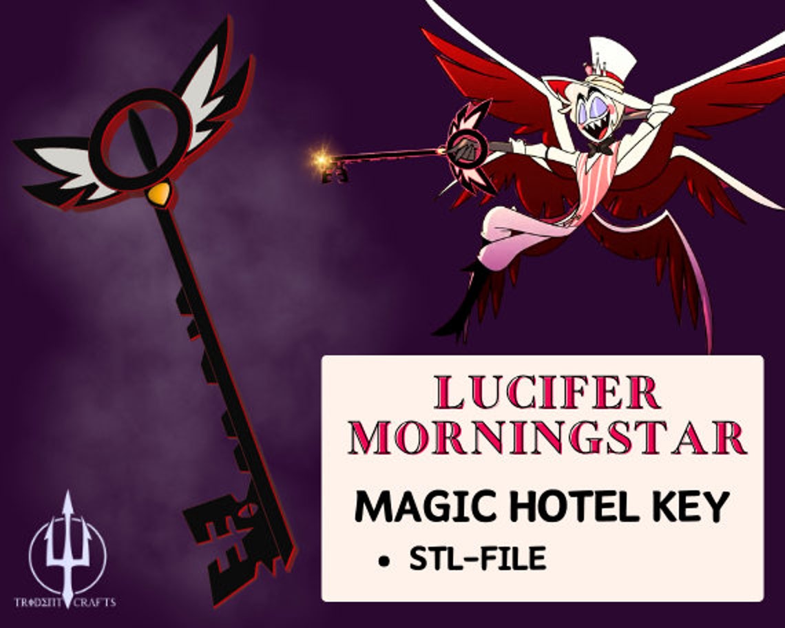 Lucifer Morningstar Key Hazbin Hotel Stl-file 3D - Etsy