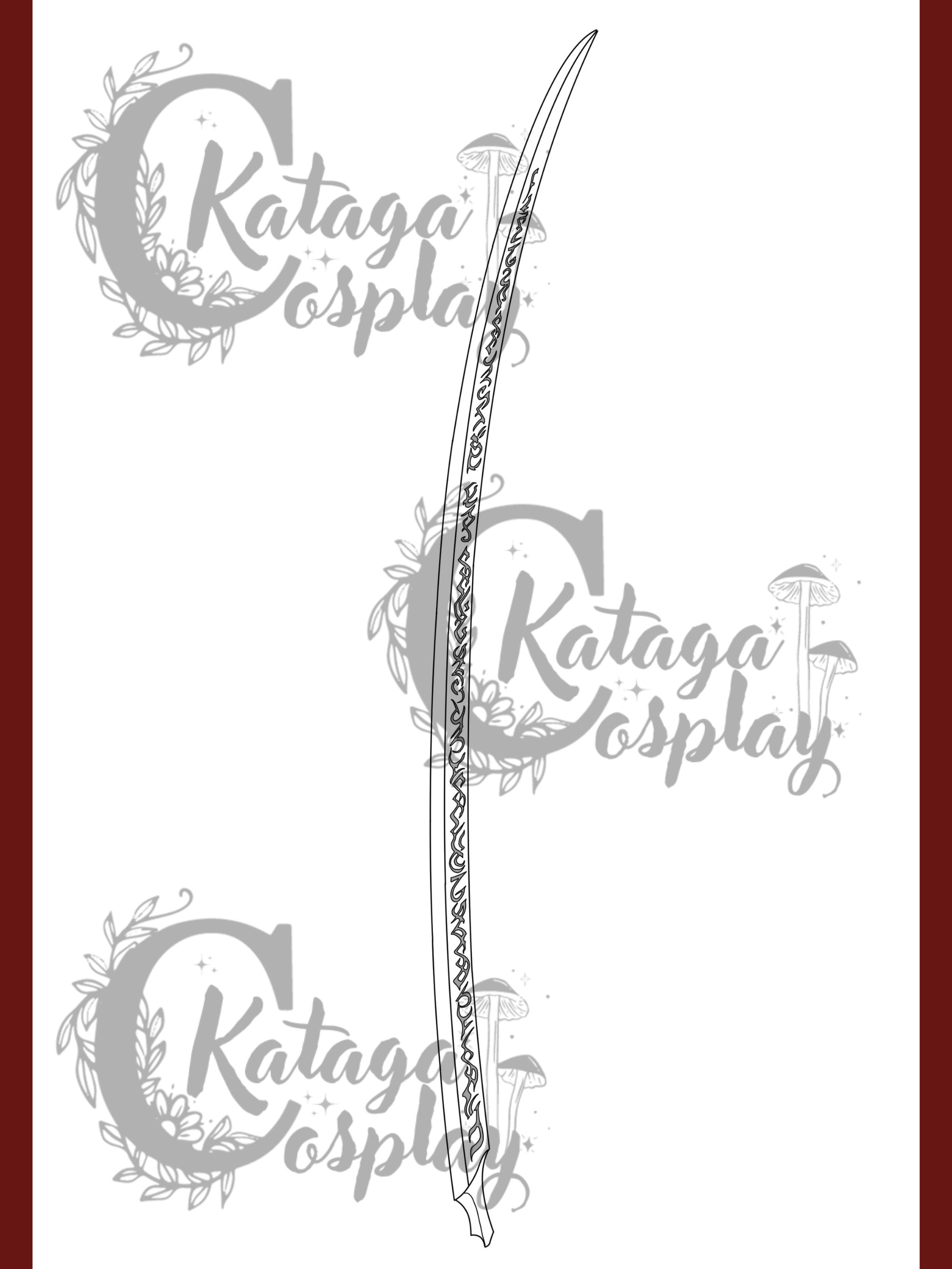 Malenia Sword Template Elden Ring Lineart Pdf-download - Etsy