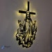 Jesus Christ Metal Wall Art With LED Lights, Crucifix Wall Decor ...