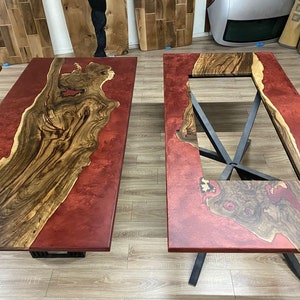 Custom Fireplace Surround Made From Epoxy and Wood | Fireplace Mantel ...