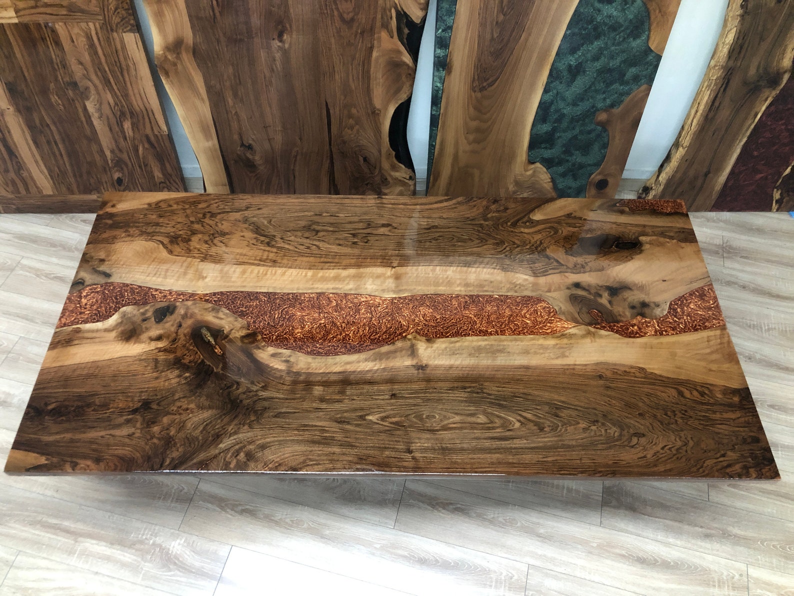 Custom Epoxy Table Colored Epoxy Table Gloss Varnish Table | Etsy