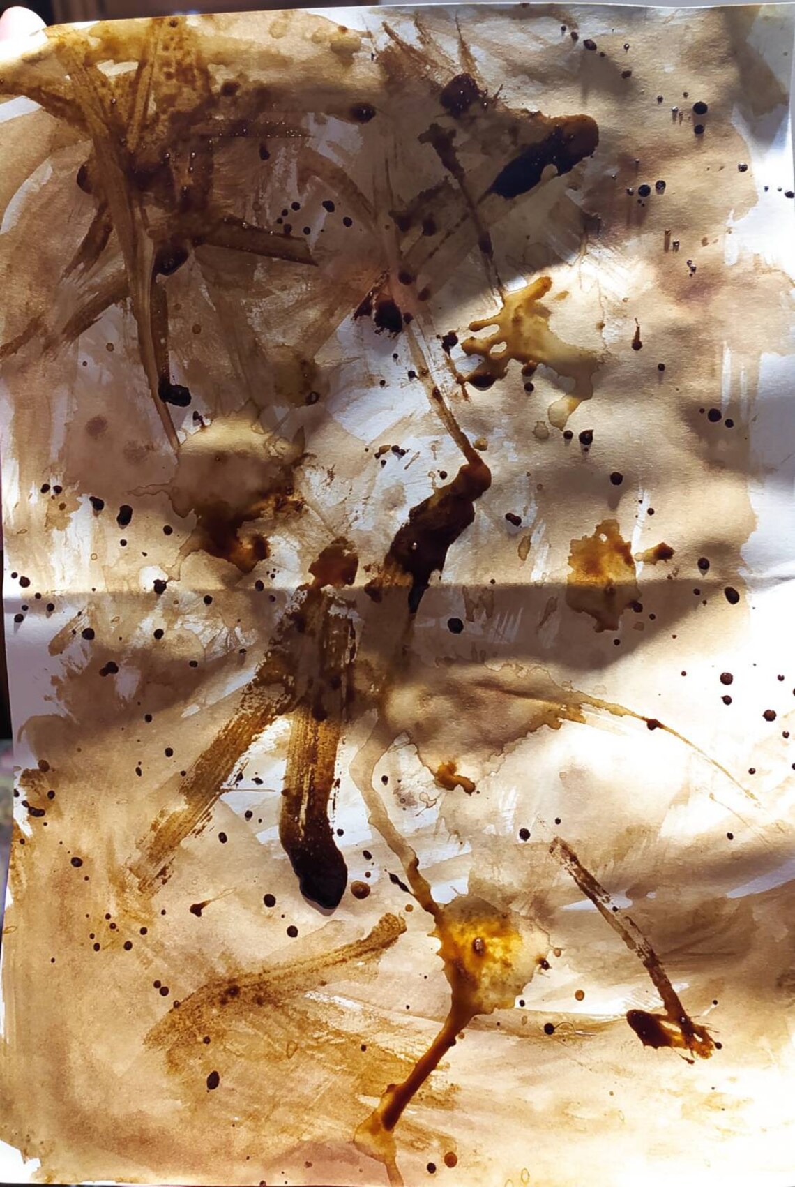 Coffee Abstract Painting - Etsy