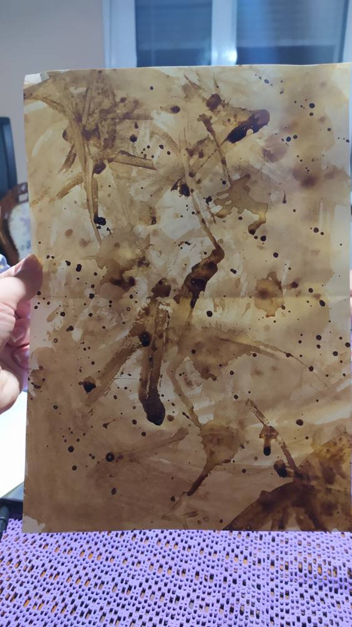 Coffee Abstract Painting - Etsy