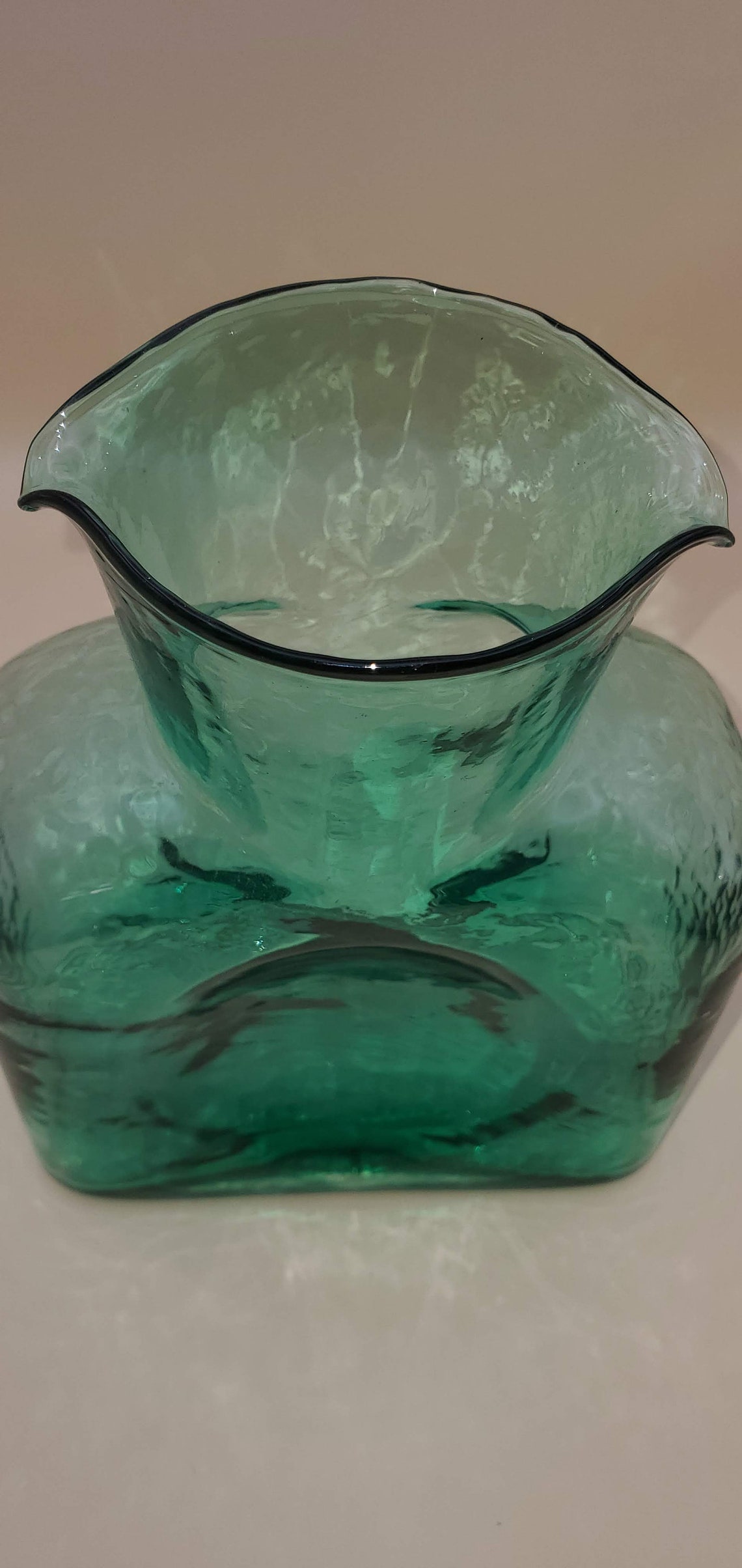Blenko Sea Green Water Pitcher - Etsy