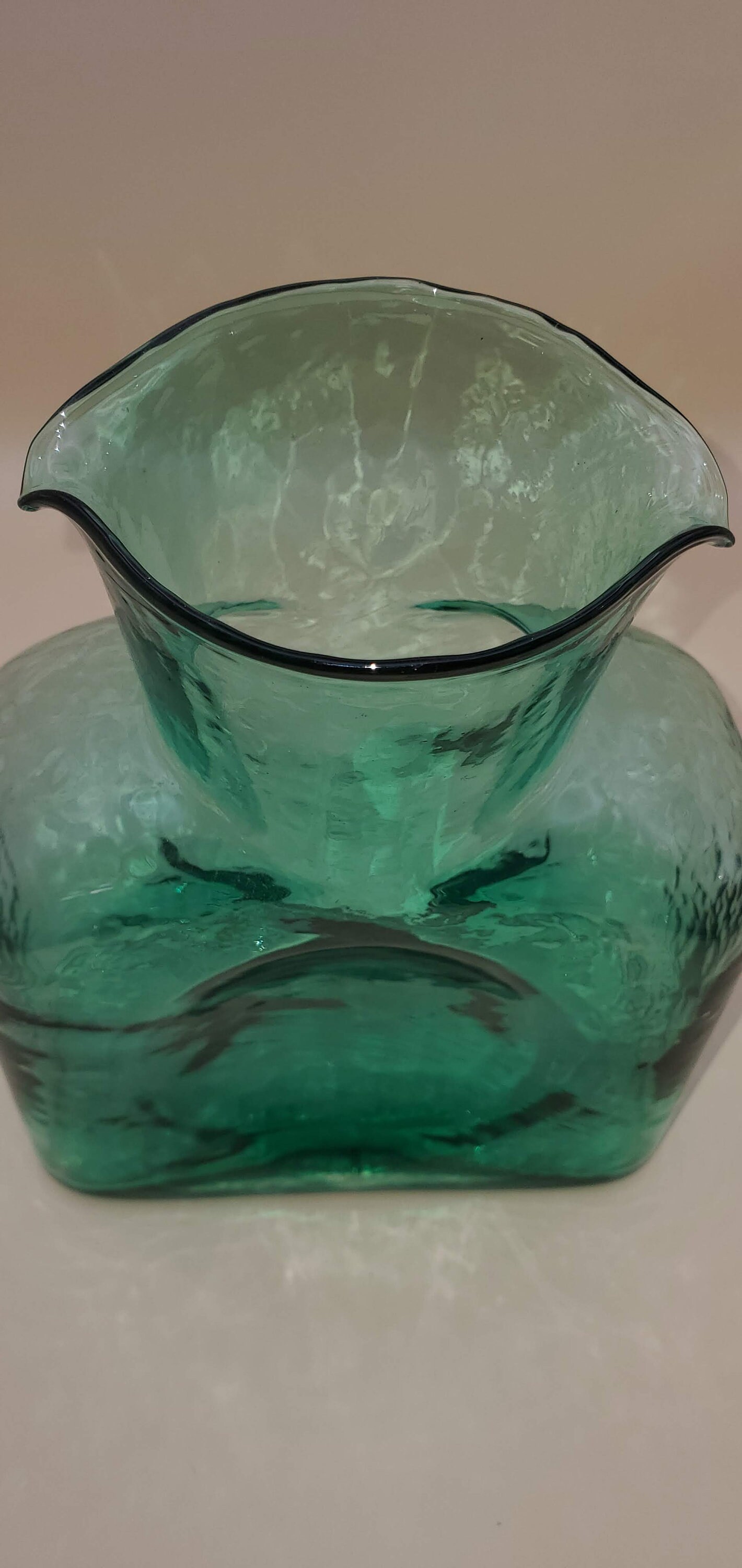 Blenko Sea Green Water Pitcher - Etsy