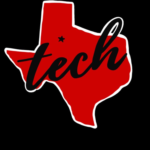 Texas Tech Vinyl Decal - Etsy