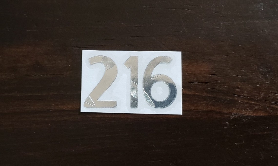 216 Area Code 2x1 small metal workshop pattern sticker decal | Etsy