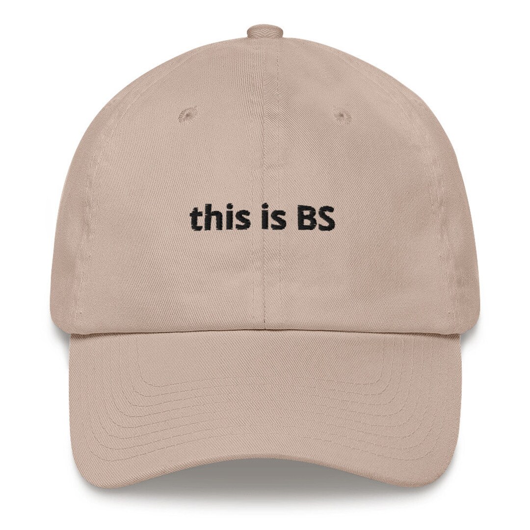 This is BS Funny Minimalist Dad Hat, Funny Minimalist Dad Hat, One Size ...
