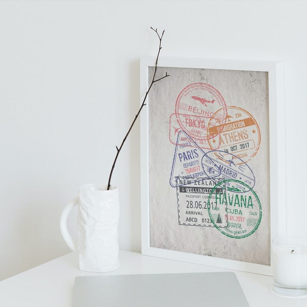 Passport Stamp - Etsy