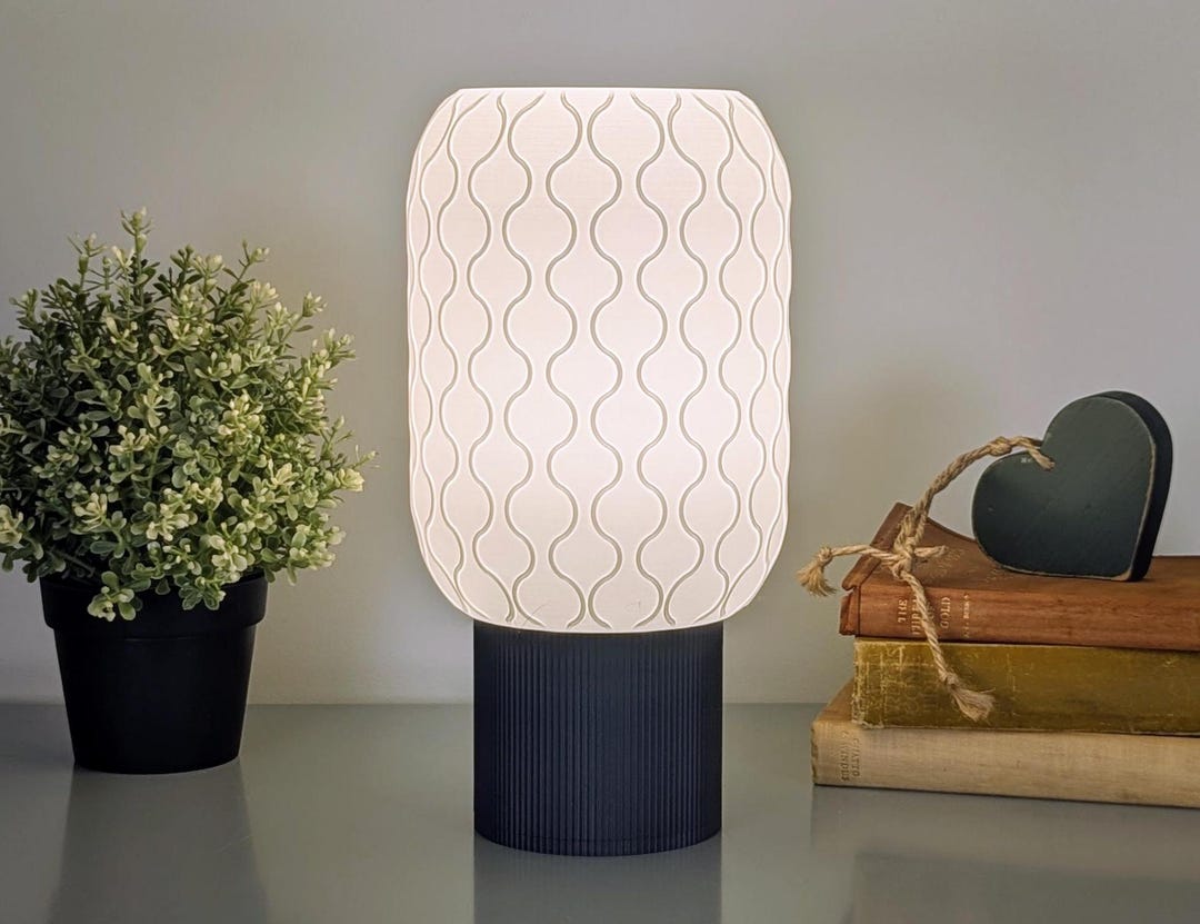 Cirrus Ridge Table Lamp 3D Printed Airy Elegance - Etsy