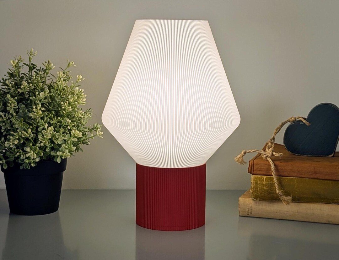 Inversis Ridge Table Lamp – 3D Printed Sculptural Lighting for a Modern ...