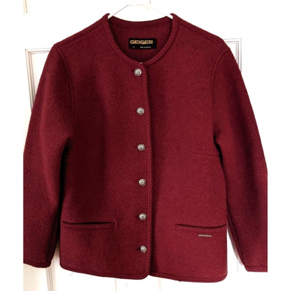 Boiled Wool Jacket - Etsy