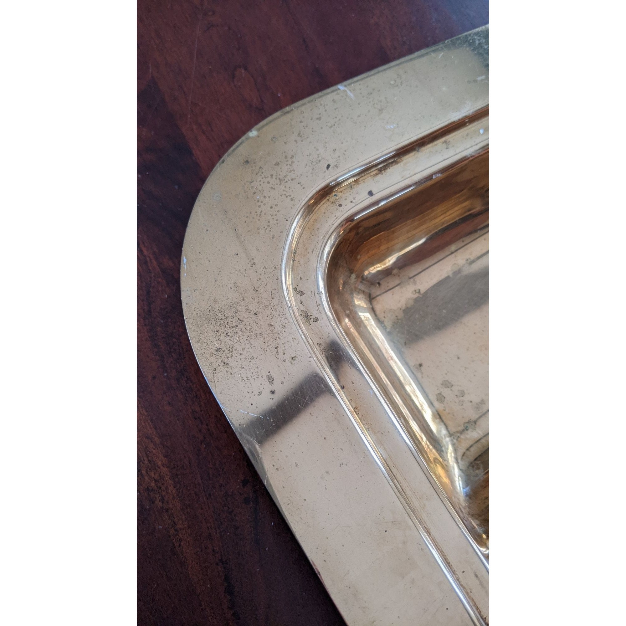 Vintage DIRILYTE Sectioned Serving Dish Solid Bronze RARE - Etsy