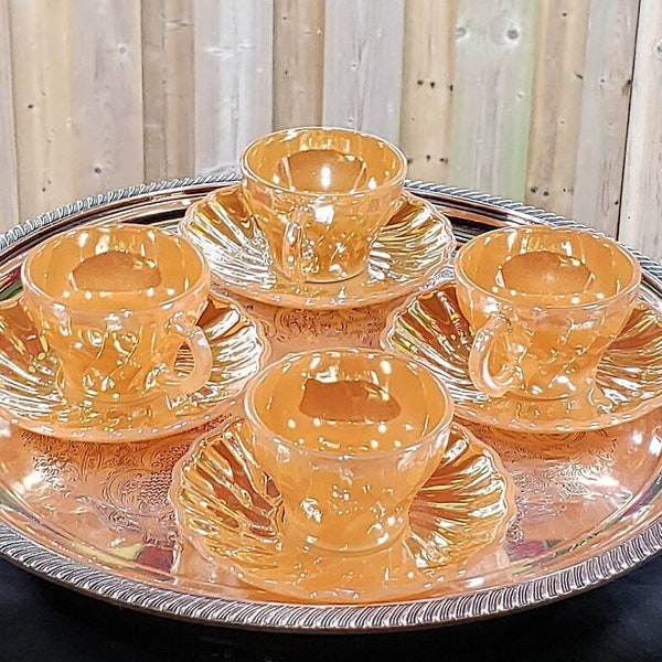Peach Lusterware - Etsy
