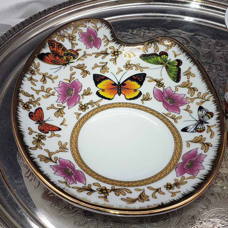 Butterfly Fine Porcelain Cup and Tennis Set by Allison LL - Etsy UK