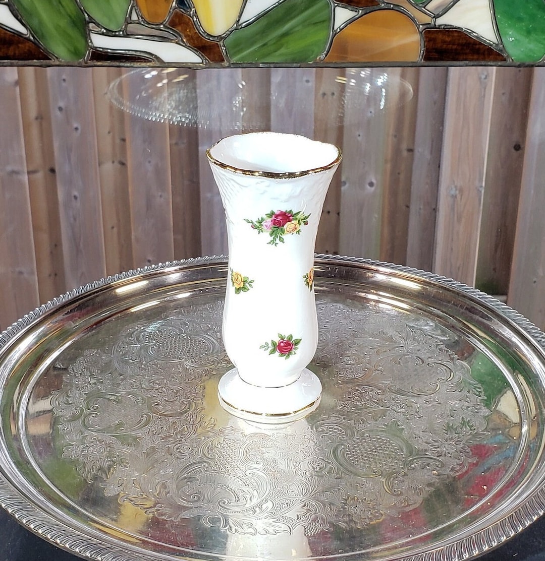 Royal Albert Old Country Roses Flower Vase, English China, OCR China ...