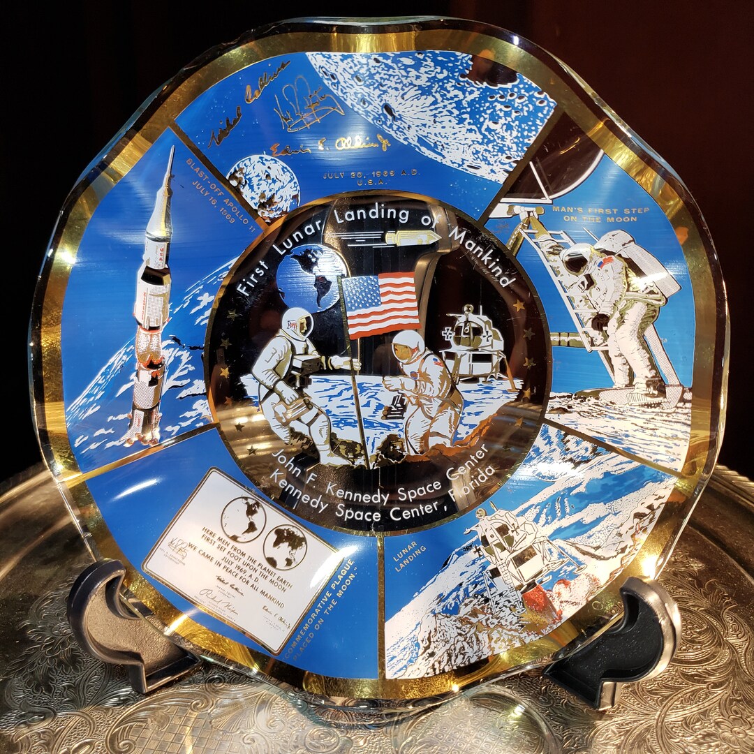 First Lunar Landing of Mankind - Plate - John F. Kennedy Space Center ...