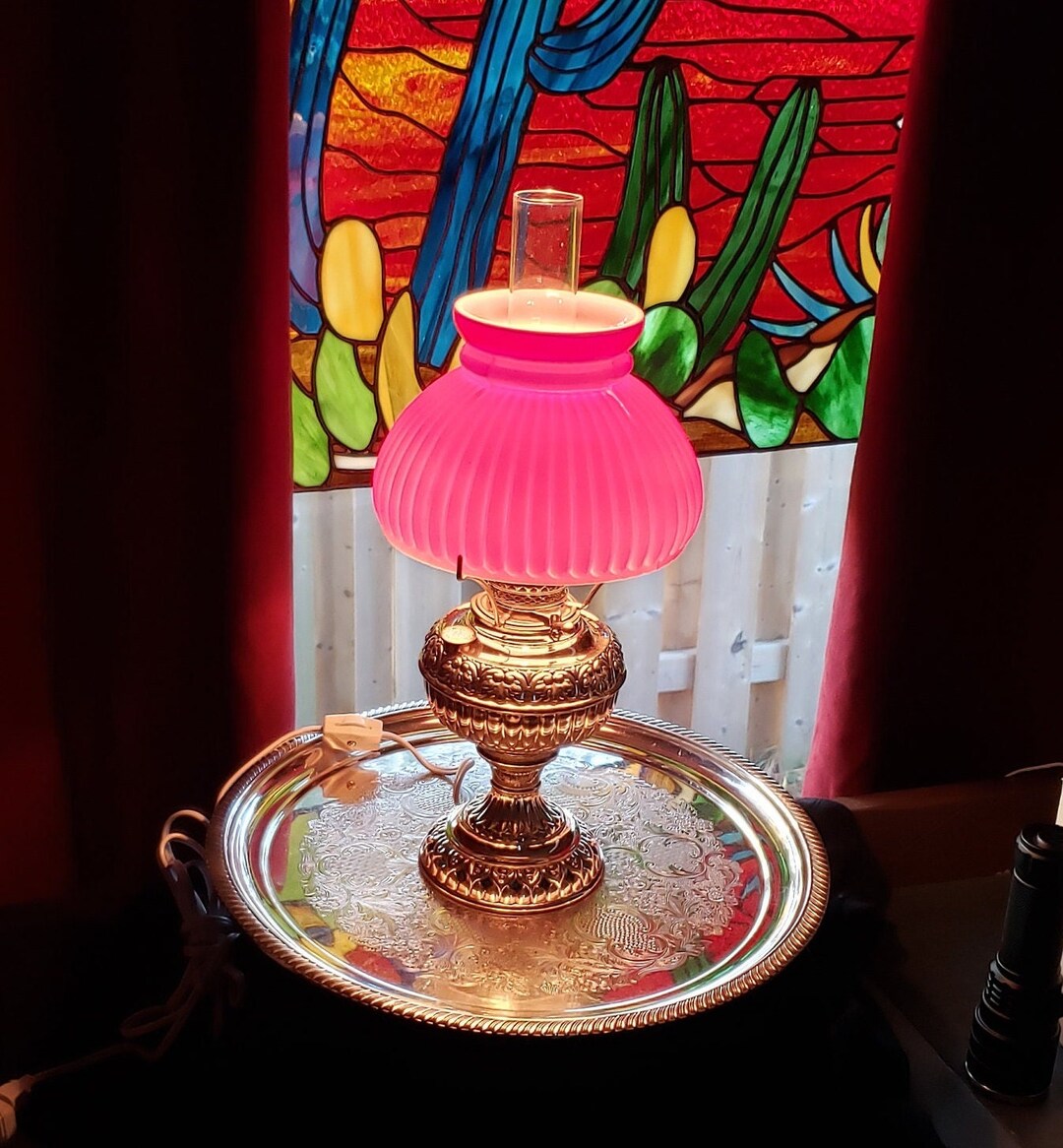 Rare Vintage Nickle Plated the Tiny Juno Electrified Oil Lamp , Vintage ...