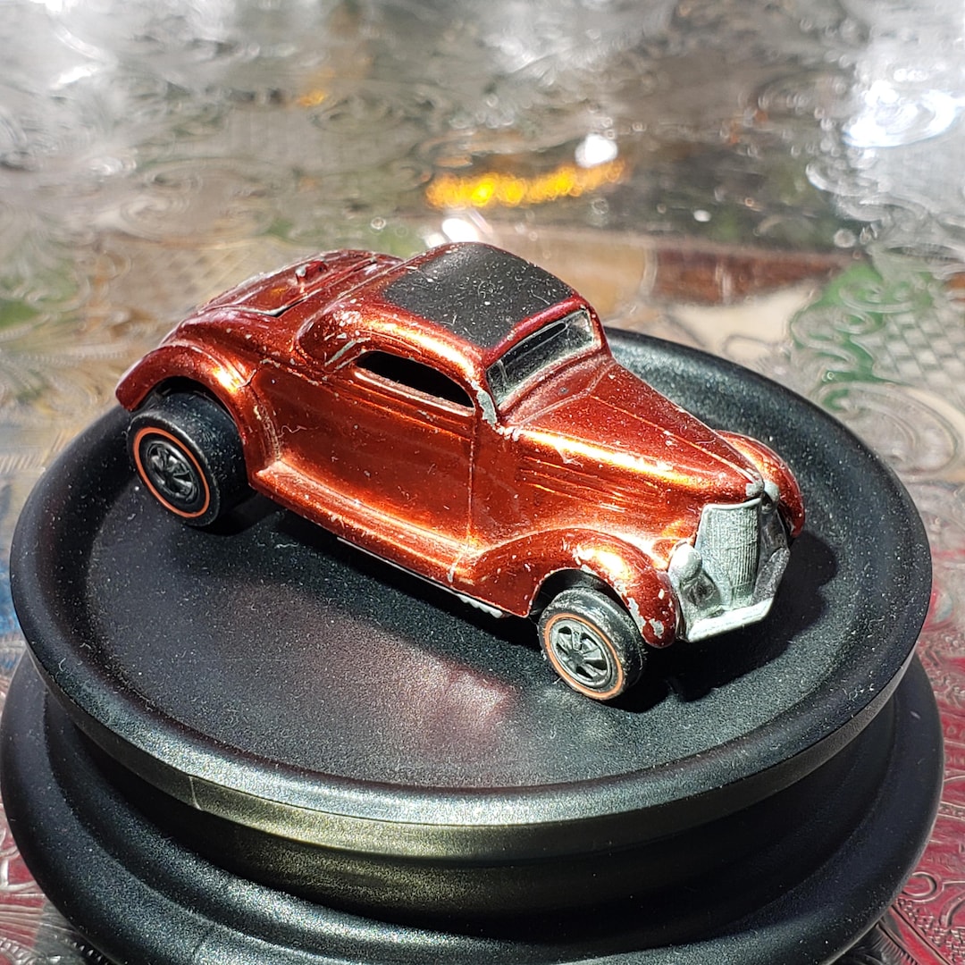 Vintage Mattel Redline Hot Wheels - Red Classic 36 Ford Coupe, Original ...