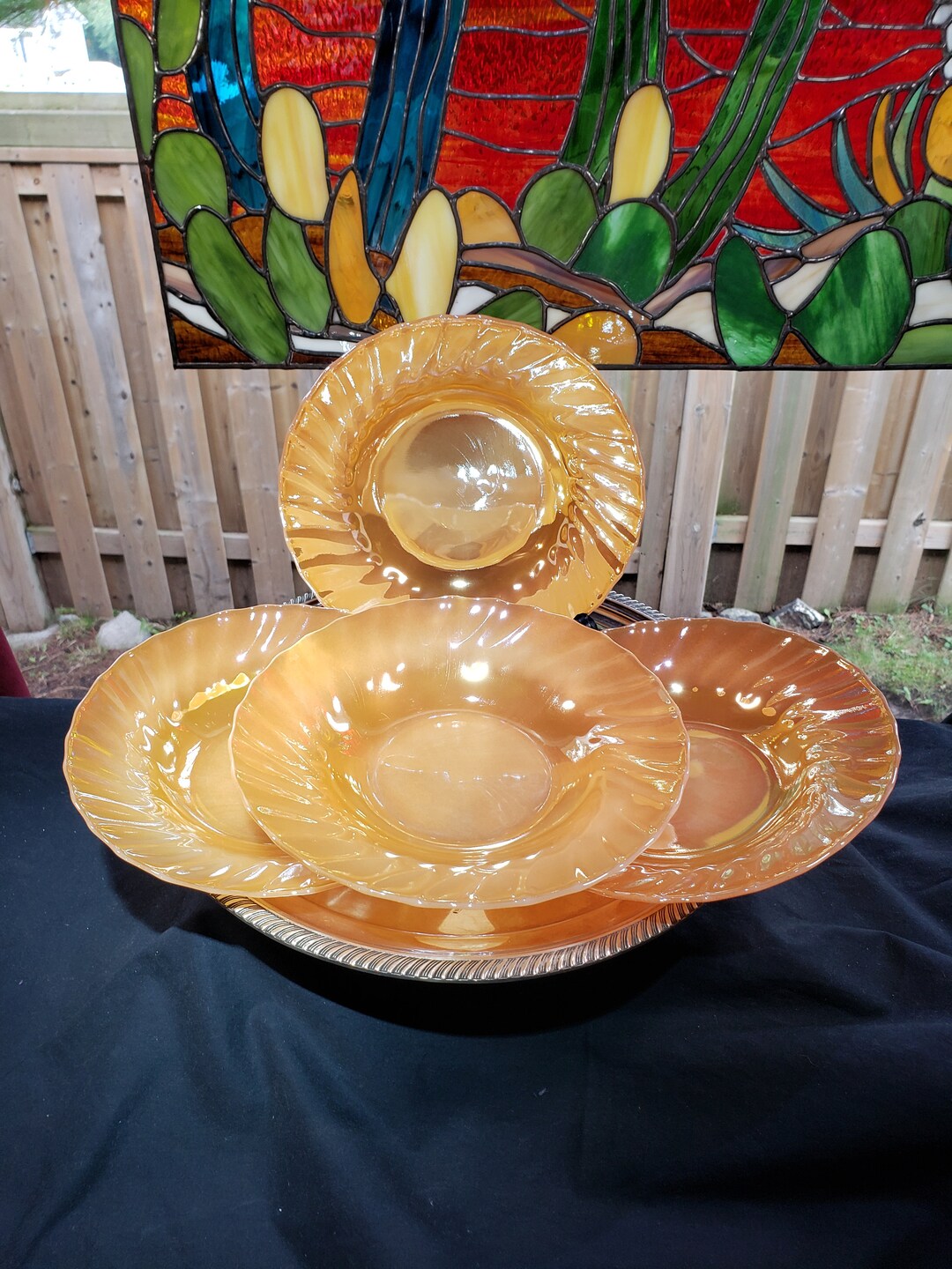 Vintage Termocrisa Crisa Peach Luster Soup Bowls - 1950s - Set of 4 - Etsy