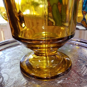 Antique Amber Half Gallon EAPG Pitcher - Sheraton Pattern 1886 Ca Bryce ...