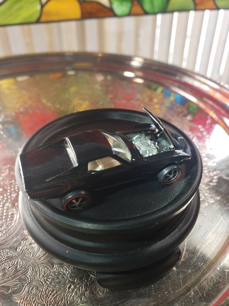 Vintage Mattel Redline Hot Wheels Black Custom Corvette Etsy