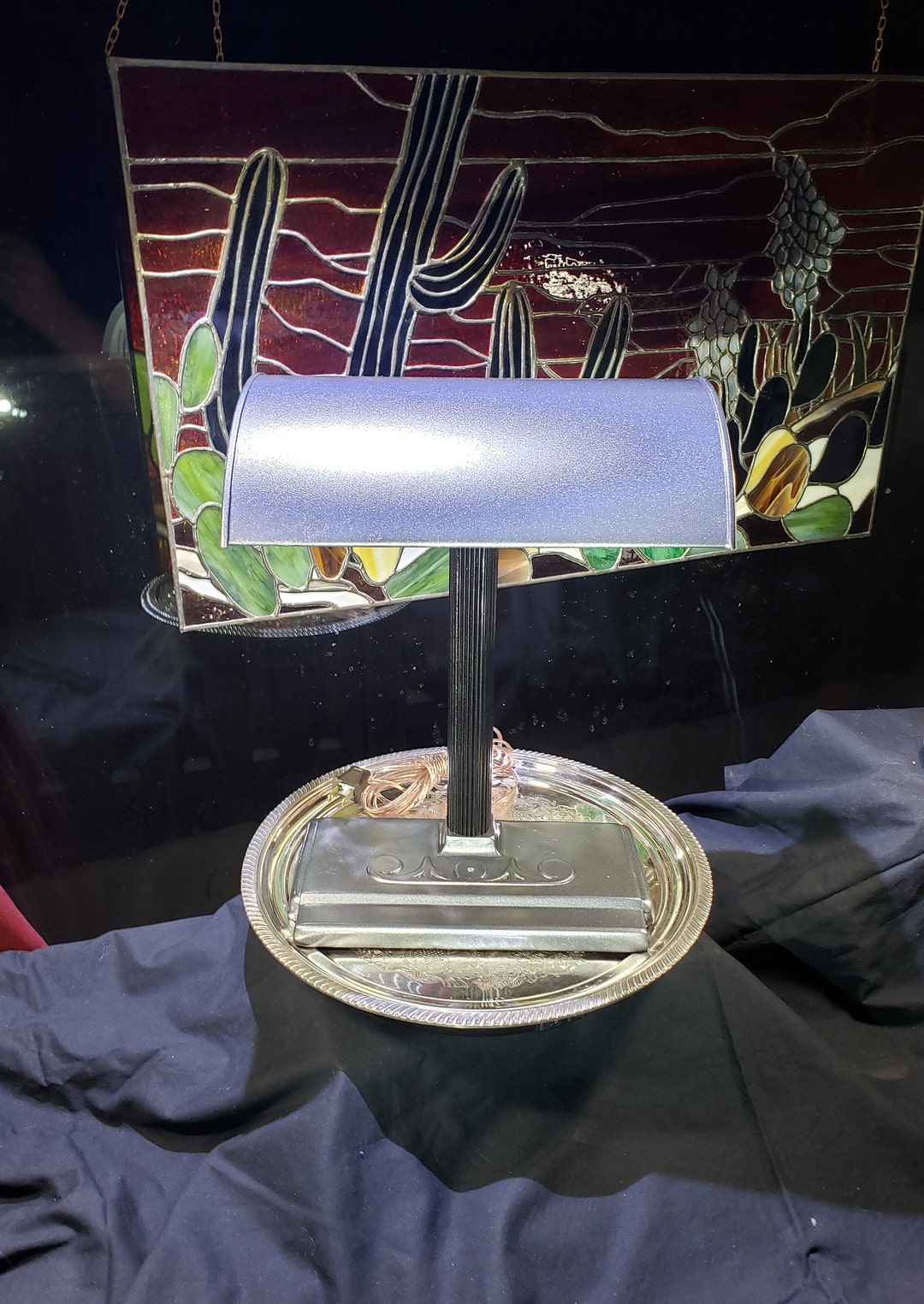 Antique 1930's Art Deco Winged Cast Desk Lamp - Restored - Retro Lamp ...