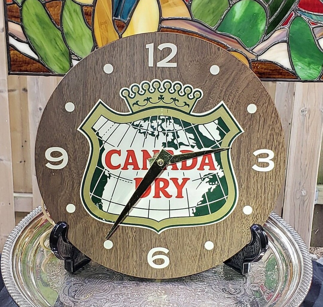 Vintage Canada Dry Pam Clock - 10 Inch Soda Pop Wall Decor - Etsy