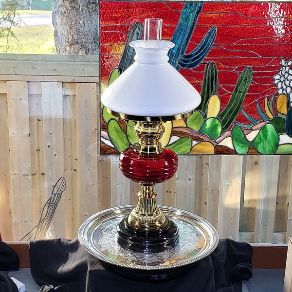 Oil Lamps Cranberry - Etsy