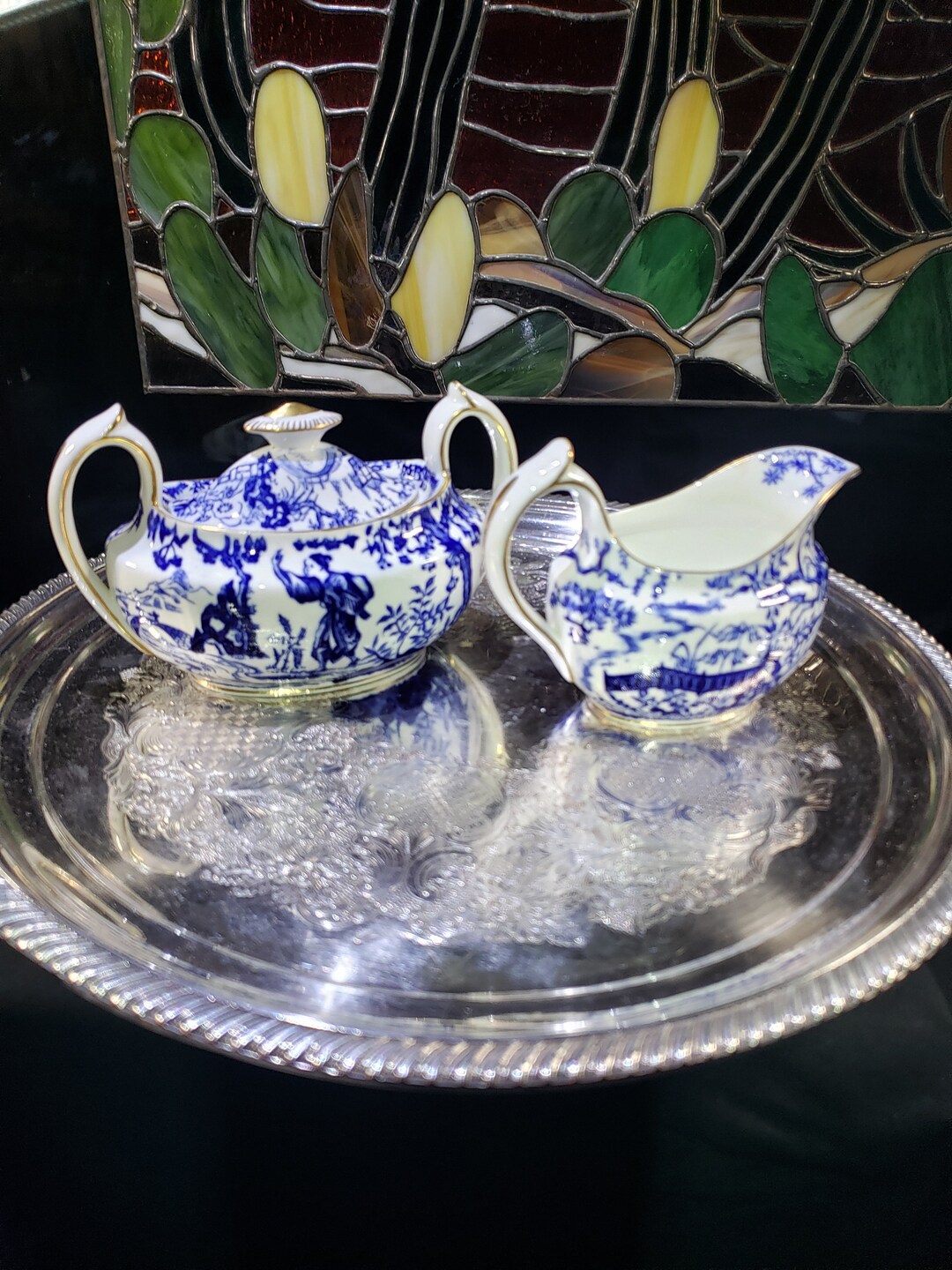 Vintage Royal Crown Mikado China Cream and Sugar Set - 1950s Derby ...