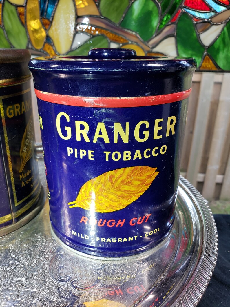Vintage Granger Pipe Tobacco Cans – Retro Tin Decor, Pair - Etsy UK