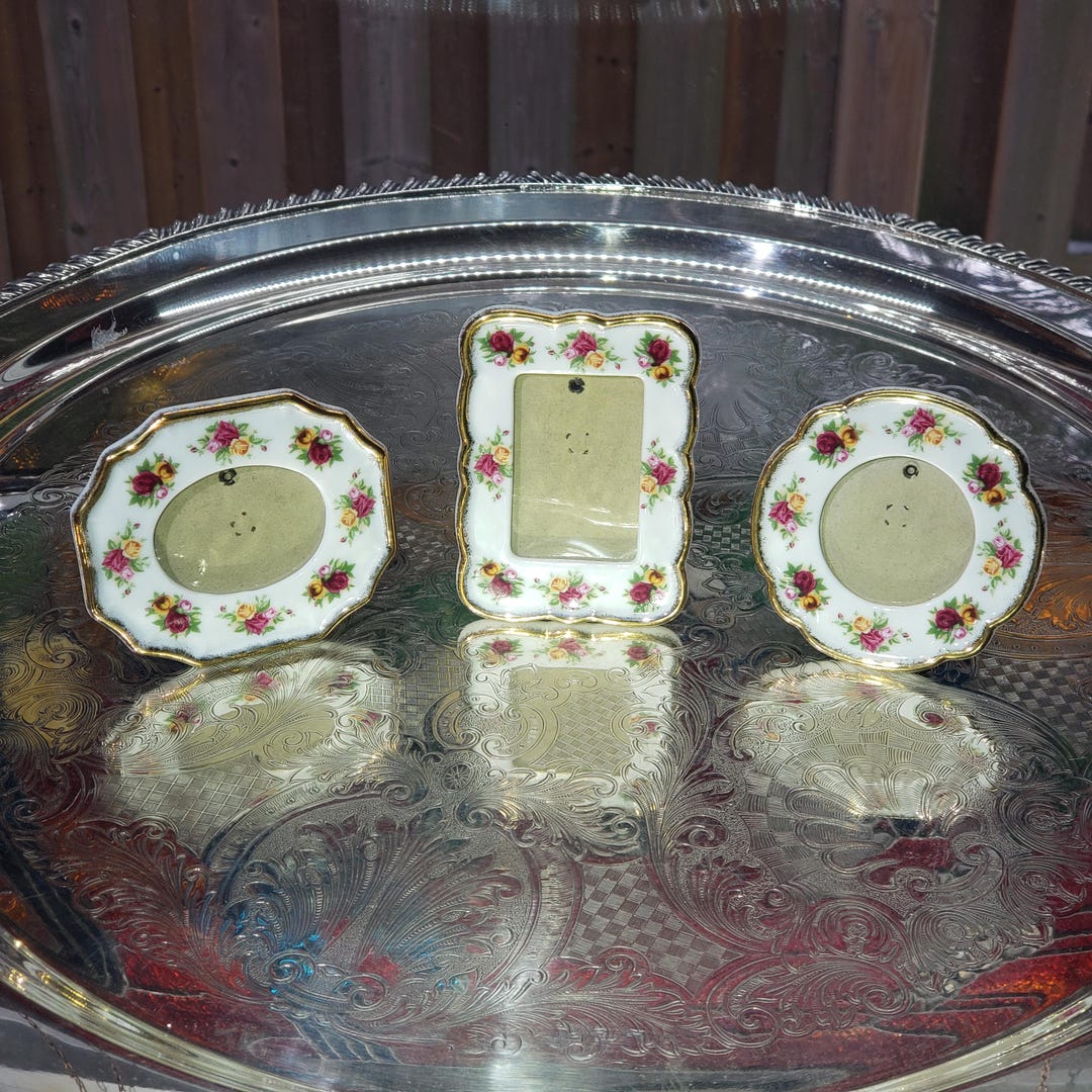Vintage Royal Albert Old Country Roses Small Frame Group of Three - Etsy